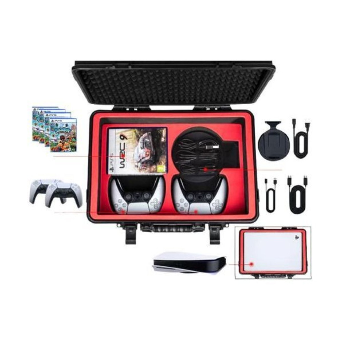 Buy Online Twisted Minds Waterproof Hard Case for PS5 - Black in Qatar ...