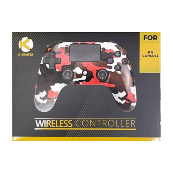 Buy Online KGAMING PS4 WIRELESS CONTROLLER CAMO 1 Red in Qatar- Tccq.com