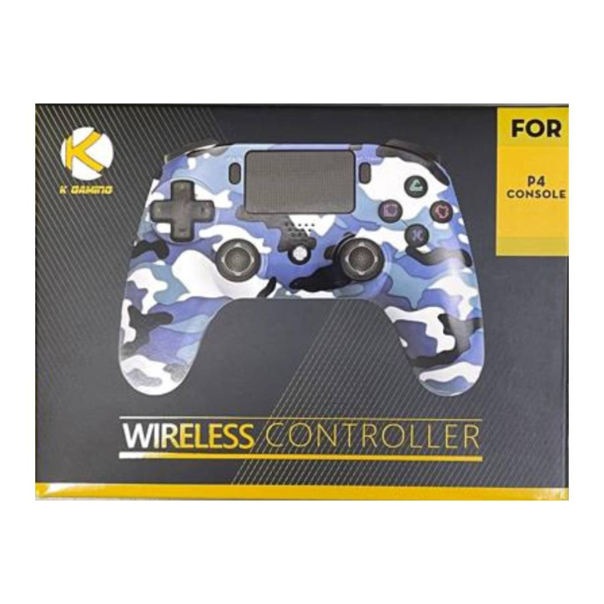 Buy Online KGAMING PS4 WIRELESS CONTROLLER CAMO 7 Blue in Qatar- Tccq.com