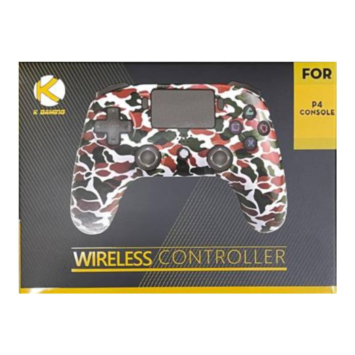 Buy Online KGAMING PS4 WIRELESS CONTROLLER CAMO 8 Red & Green in Qatar ...