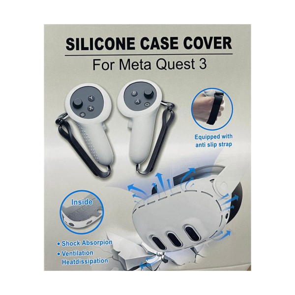 Buy Online Meta Quest 3 Silicone Case Cover in Qatar- Tccq.com