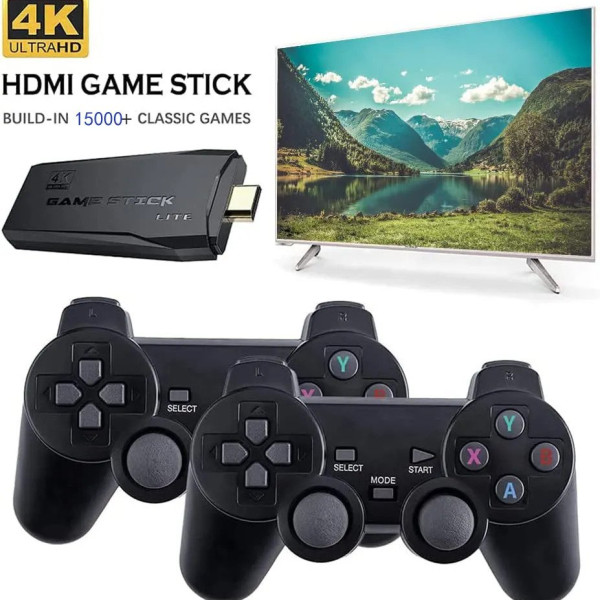 Buy Online 4K Game Stick LITE 2.4G Wireless Controller GamePad Black in ...