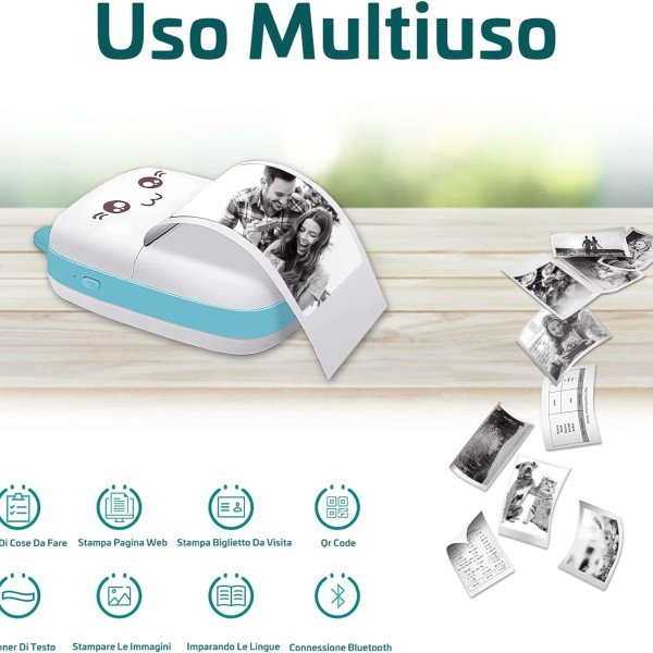 Buy Online Portable Mini Printer BT instant printing in Qatar- Tccq.com