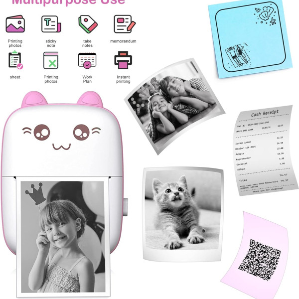 Buy Online Portable Mini Printer BT instant printing in Qatar- Tccq.com