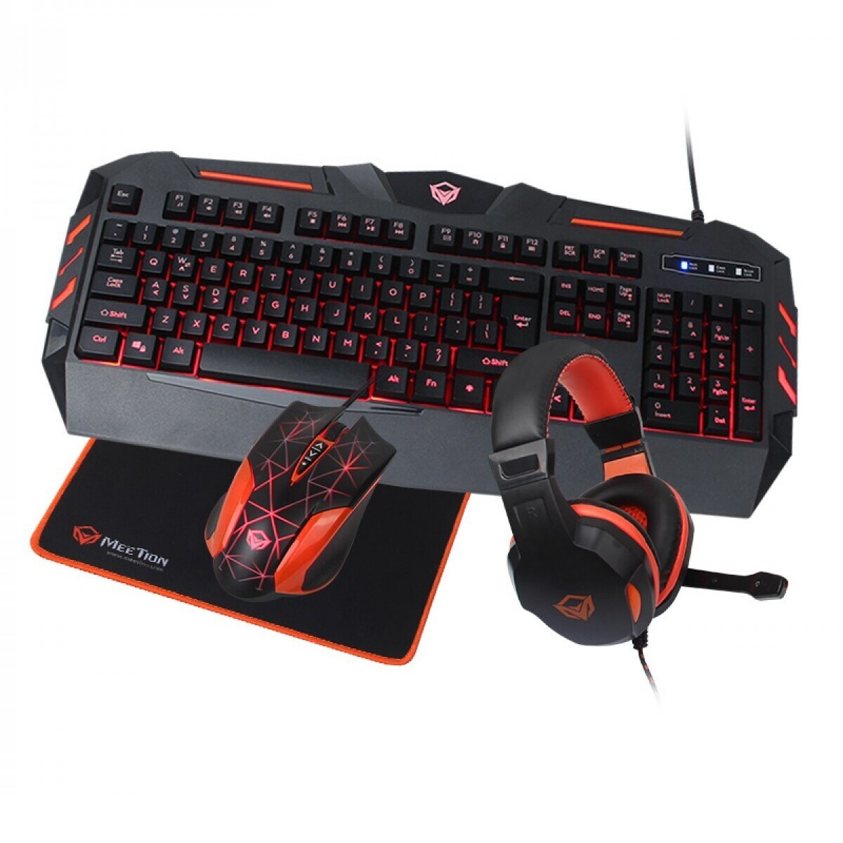 Buy Online Meetion Backlit Gaming Combo Kits 4 in 1 Gaming Keyboard ...