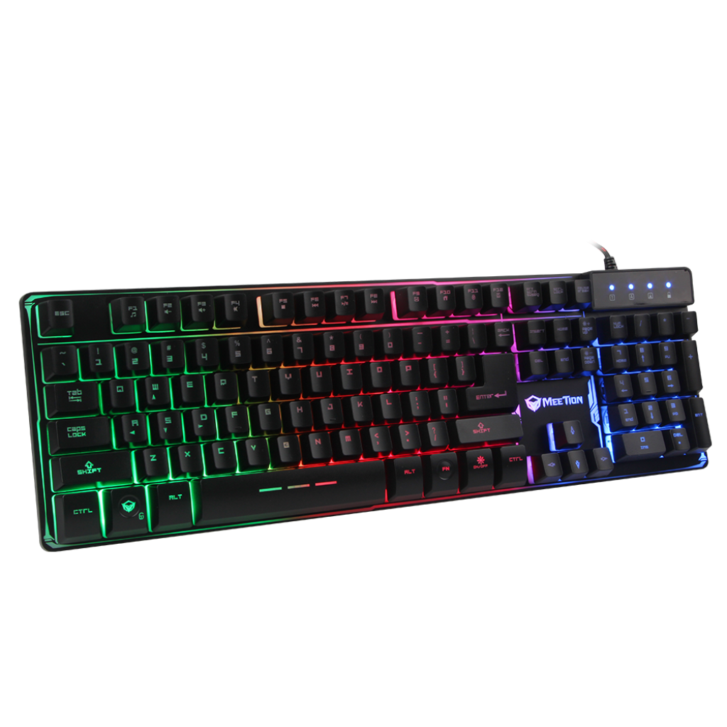 Buy Online Meetion Colorful Rainbow Backlit Gaming Keyboard K9300 in ...