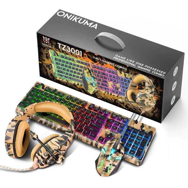 Buy Online Onikuma TZ3001 3-in-1 RGB Wired Keyboard/ Mouse/ Headset ...