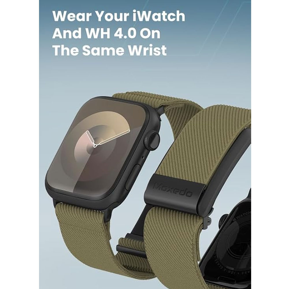 Buy Online Moxedo Hybrid Fit-Weave Nylon Braided Band for iWatch 44mm ...