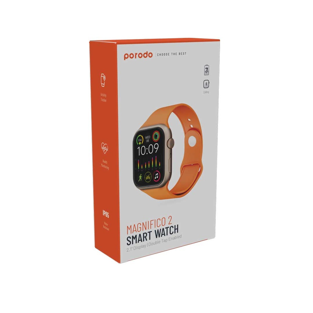 Buy Online Porodo Smartwatch Magnifico 2 Titanium with Sport Band ...