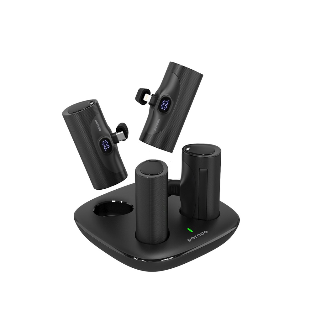 Buy Online Porodo 5000mAh | 4 Power Bank Station with Lightning | Type ...