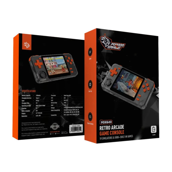 Buy Online Porodo Gaming RETRO ARCADE Game Console 19 Emulators and ...