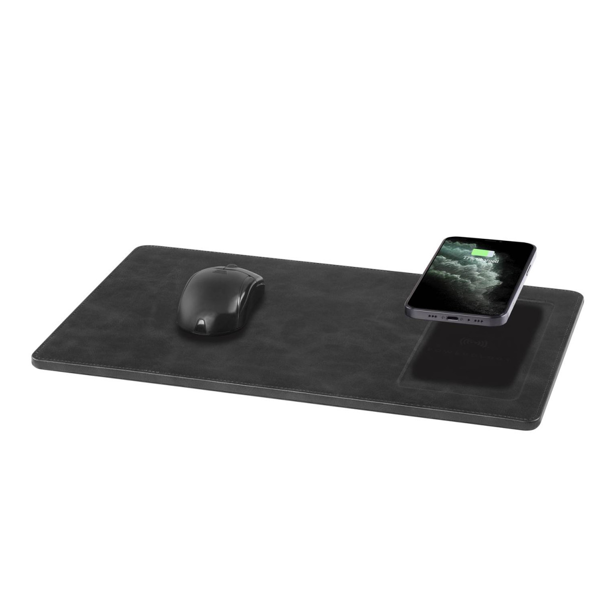 Buy Online Powerology Pu Leather Qi Wireless Charging Mouse Pad 10W in ...