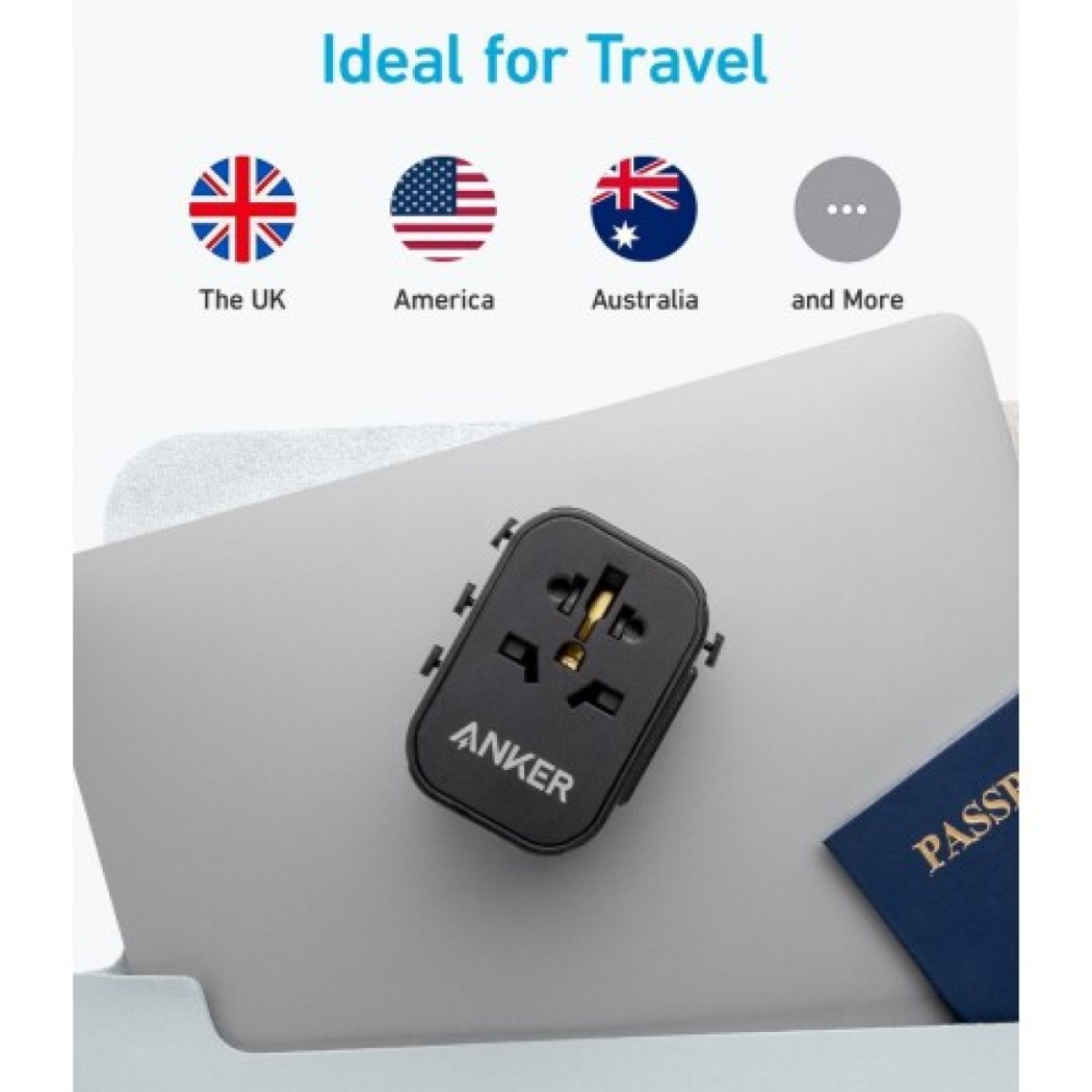 Buy Online Anker 312 Outlet Extender Universal Travel Adapter With 3 ...