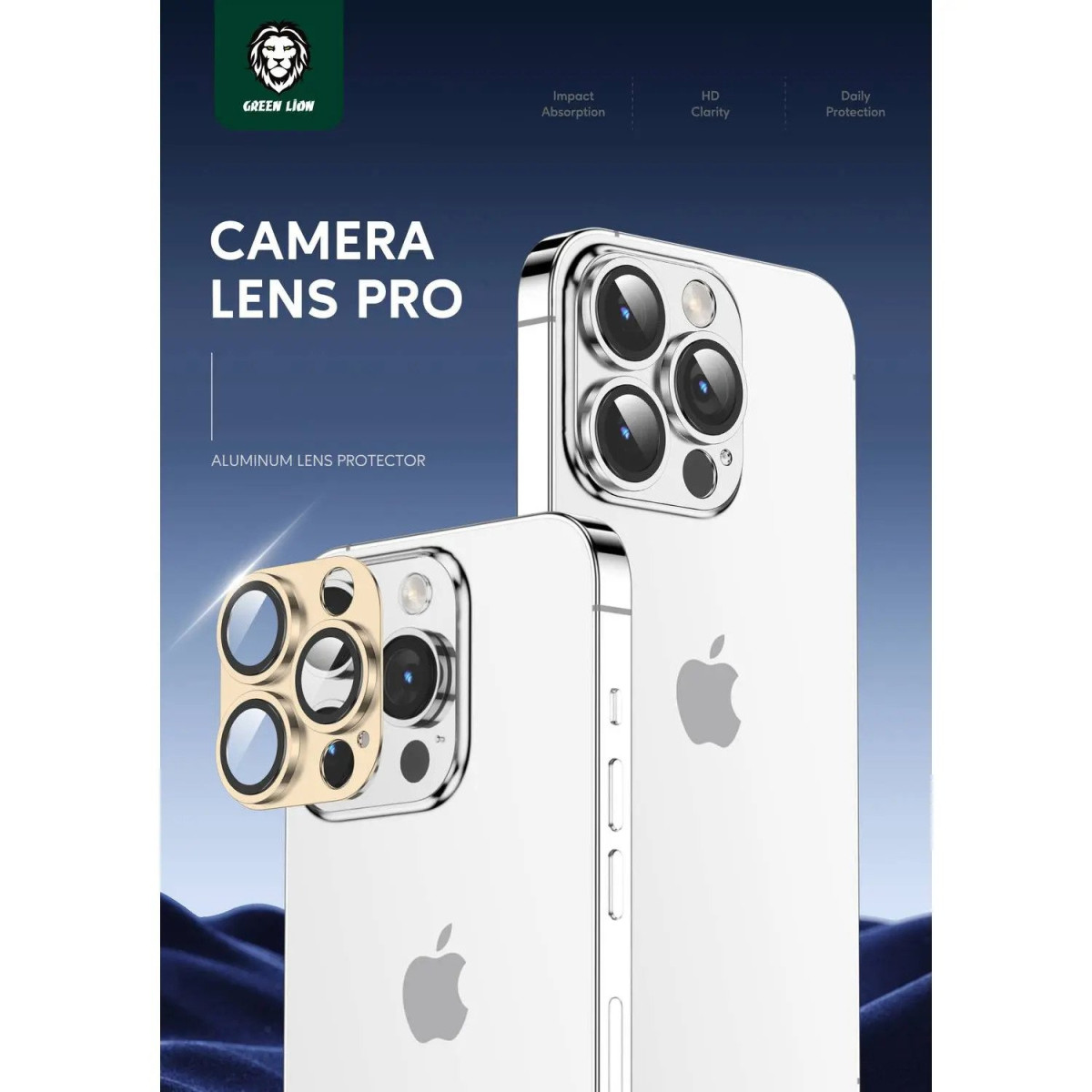 Buy Online Green Lion Camera Lens Pro Aluminum Protector For iPhone 14 ...
