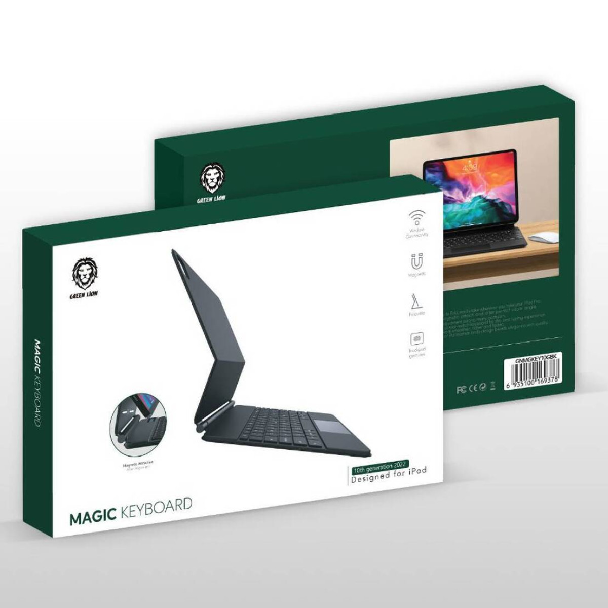 Buy Online Green Lion Magic Keyboard For Ipad 10th Gen (Arabic/English ...