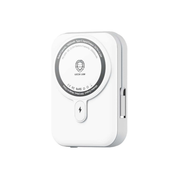 Buy Online Green Monaco Magsafe Power bank 20000 mAh 22.5W - White in ...