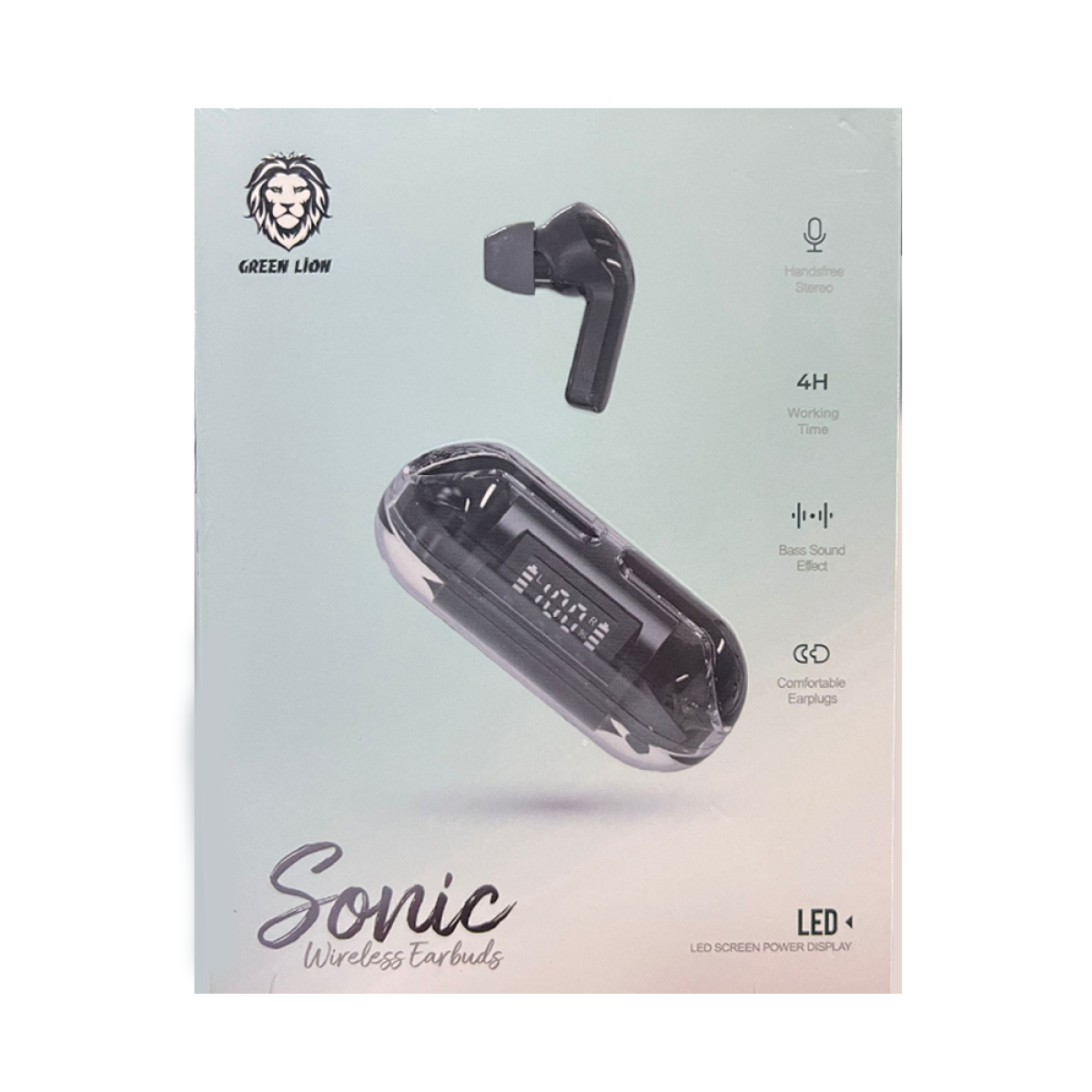 Buy Online Green Lion Sonic Wireless Earbuds Black in Qatar- Tccq.com