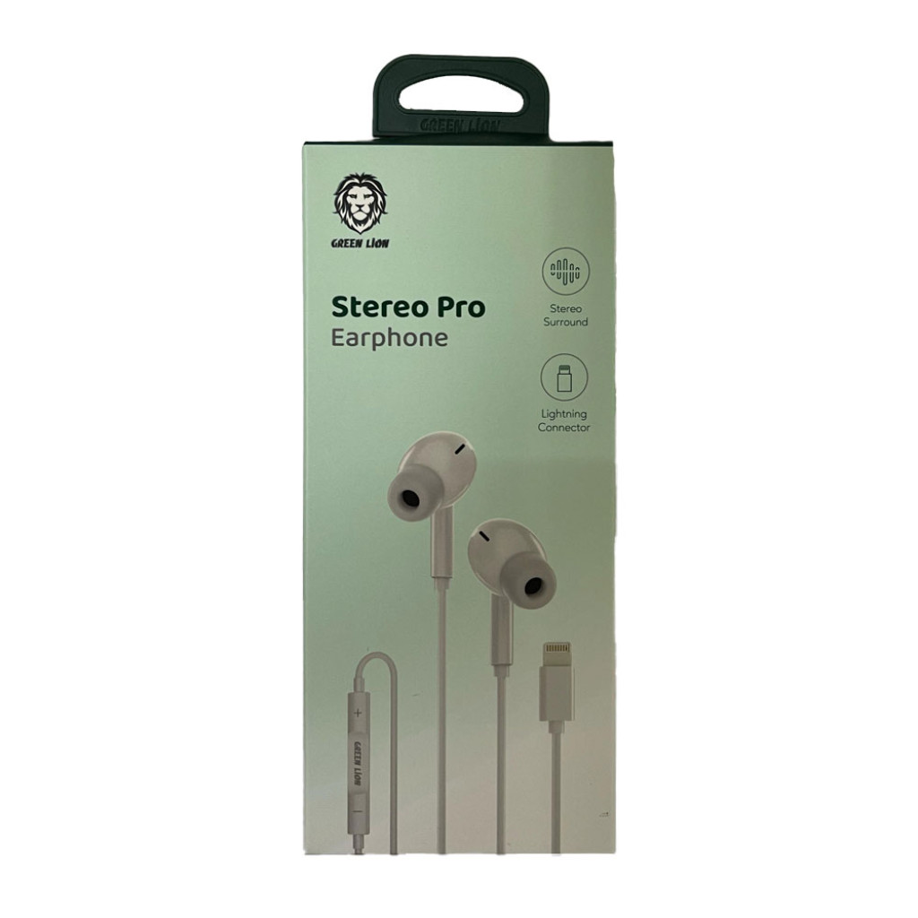 Buy Online Green Lion Stereo Pro Earphones With Lightning Connector ...