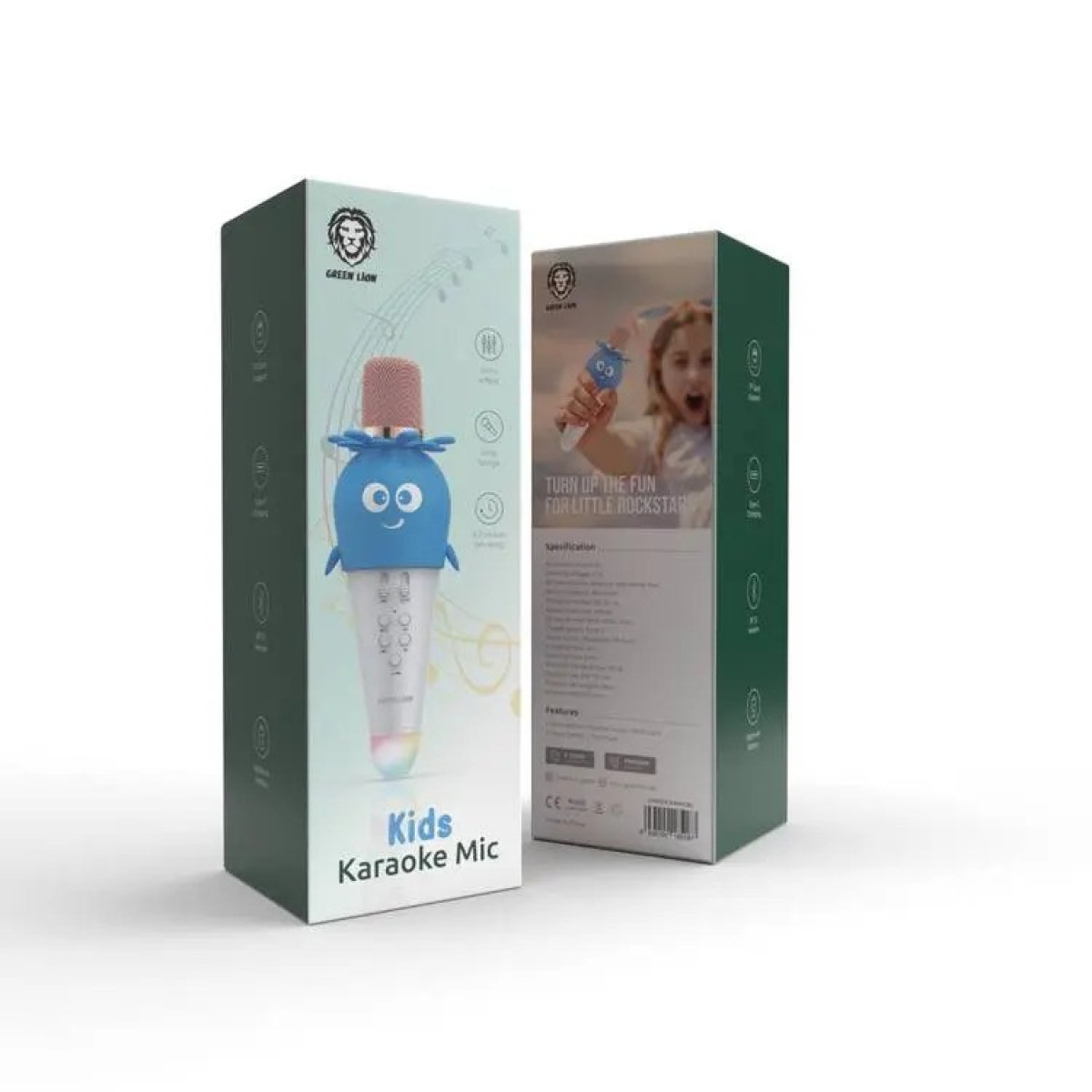 Buy Online Green Lion Kids Karaoke Microphone - Blue in Qatar- Tccq.com