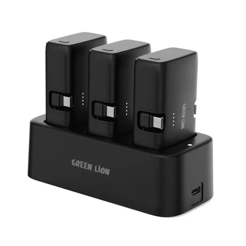 Buy Online Green Lion 3-in-1 Power Bank Station - Black in Qatar- Tccq.com