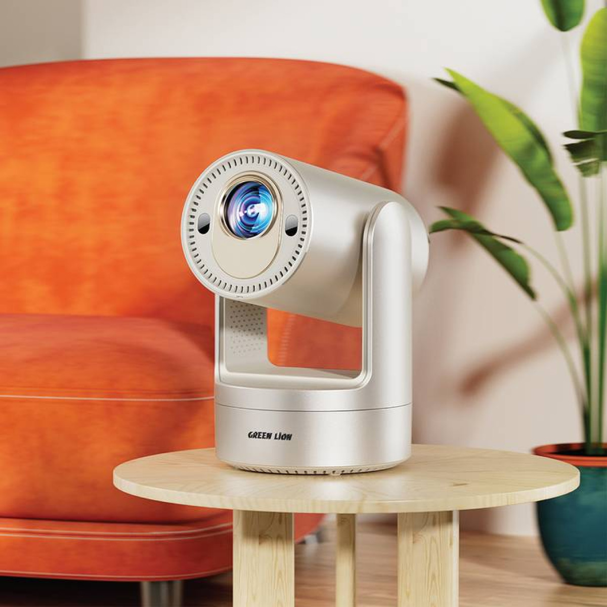 Buy Online Green Lion Prisma 4K Projector 5200mAh - Gold in Qatar- Tccq.com