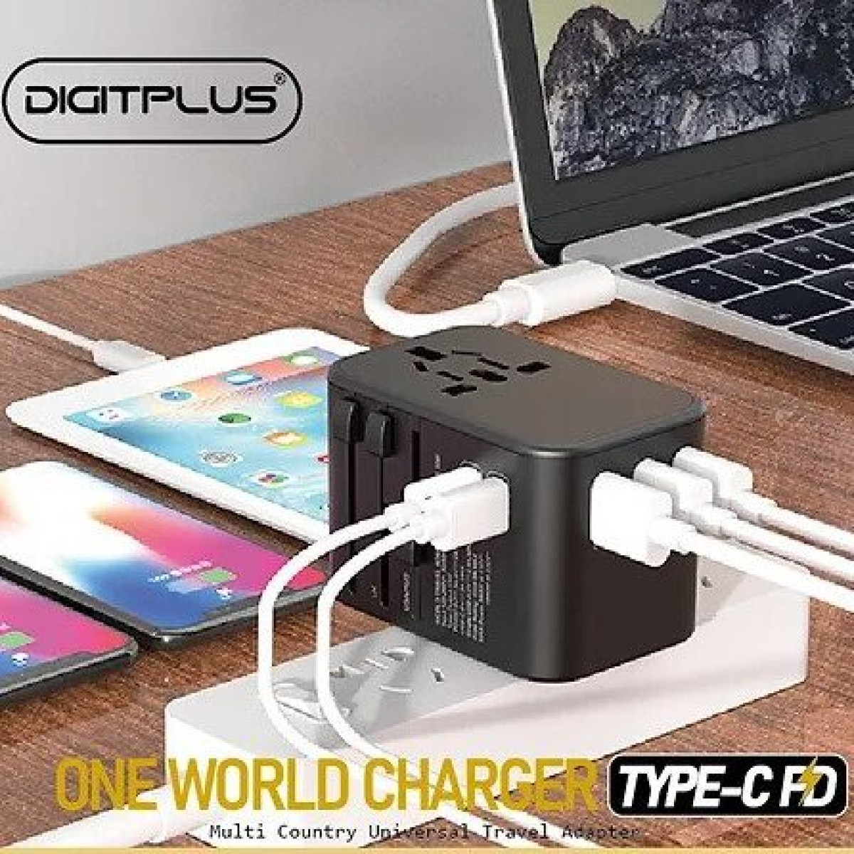 Buy Online Digitplus Universal Socket 6 in 1 Adapter One World Charger ...