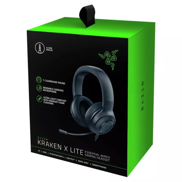 Buy Online Razer Kraken X Lite Wired Gaming Headset - Black in Qatar ...