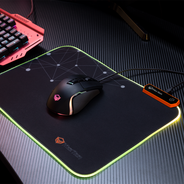 Buy Online Meetion Rubber Led RGB Gaming Mouse Pad PD120 in Qatar- Tccq.com