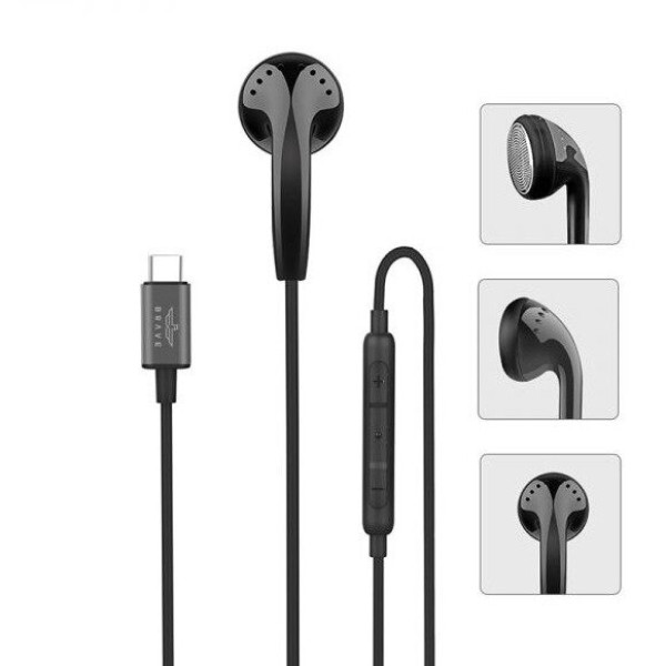 Buy Online BRAVE BBML-714 Mono Earphone Type-C Black in Qatar- Tccq.com