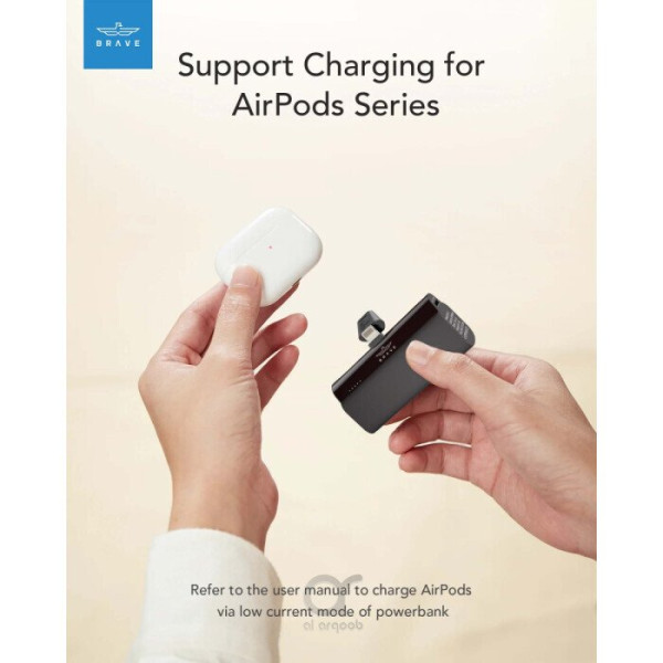 Buy Online BRAVE Power Bank Plug On-L 5000mAh +20w Lightning PD Output ...