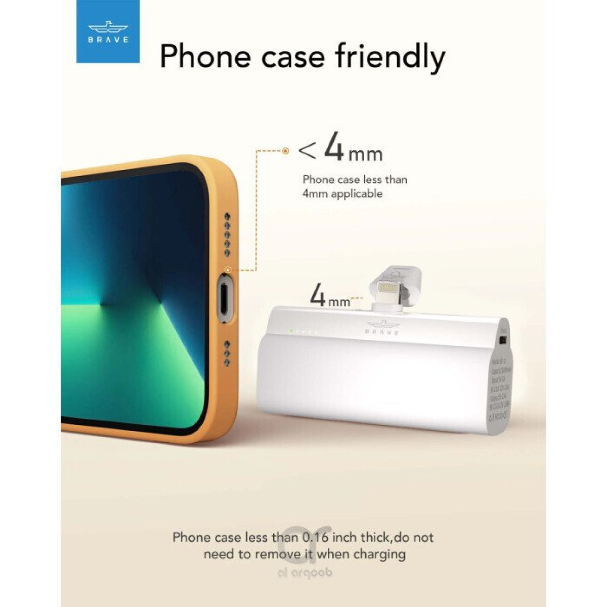 Buy Online BRAVE Power Bank Plug On-L 5000mAh +20w Lightning PD Output ...